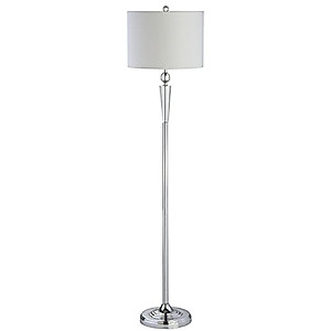 JONATHAN Y JYL2022A Reese 59.5" Crystal LED Floor Lamp Modern,Contemporary,Traditional,Glam for Bedrooms, Living Room, Office, Reading, Clear/Chrome