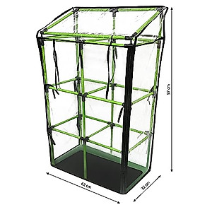 Bio Green JGL-C Greenhouse Compatible with City Jungle Trellis and Heidelberg – Outdoor and Indoor 2 Zippers – Protection Plant Covers – Transparent Design