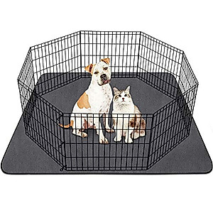 SIWA MARY Reusable Pee Pads for Dogs, 48"x48"/60"x48" Large, Washable Dog Pads with Super Absorbent, Non-Slip, Waterproof, Puppy Potty Whelping Pads Pet Traning Pads for Crate, Kennel, Playpen
