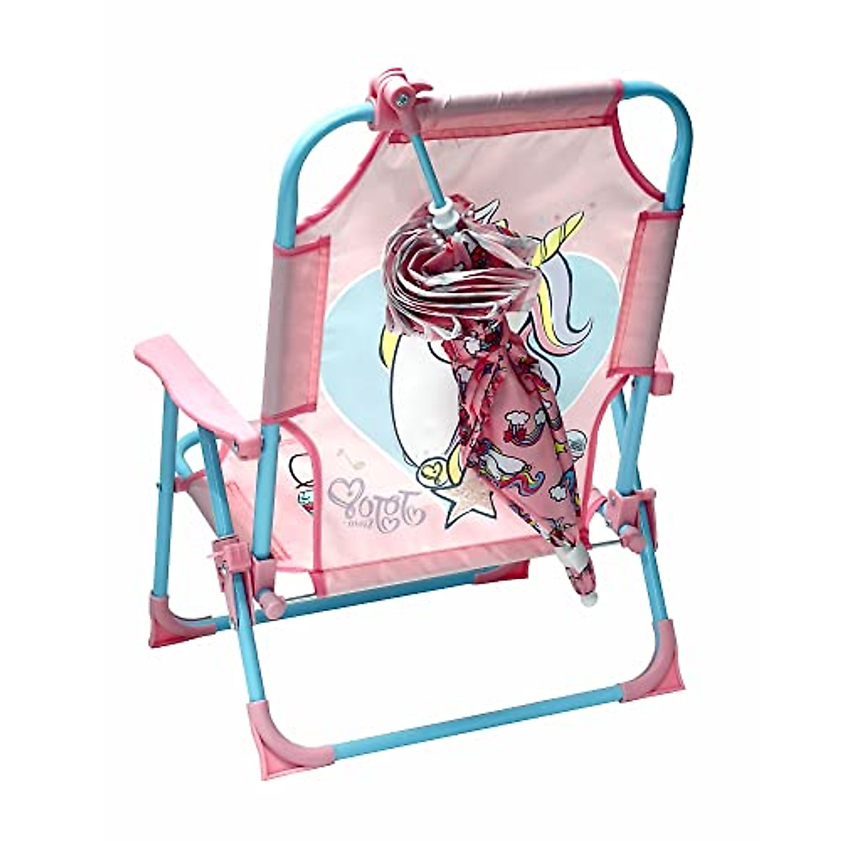 Idea Nuova Kids Outdoor Beach Chair with Umbrella, JoJo Siwa