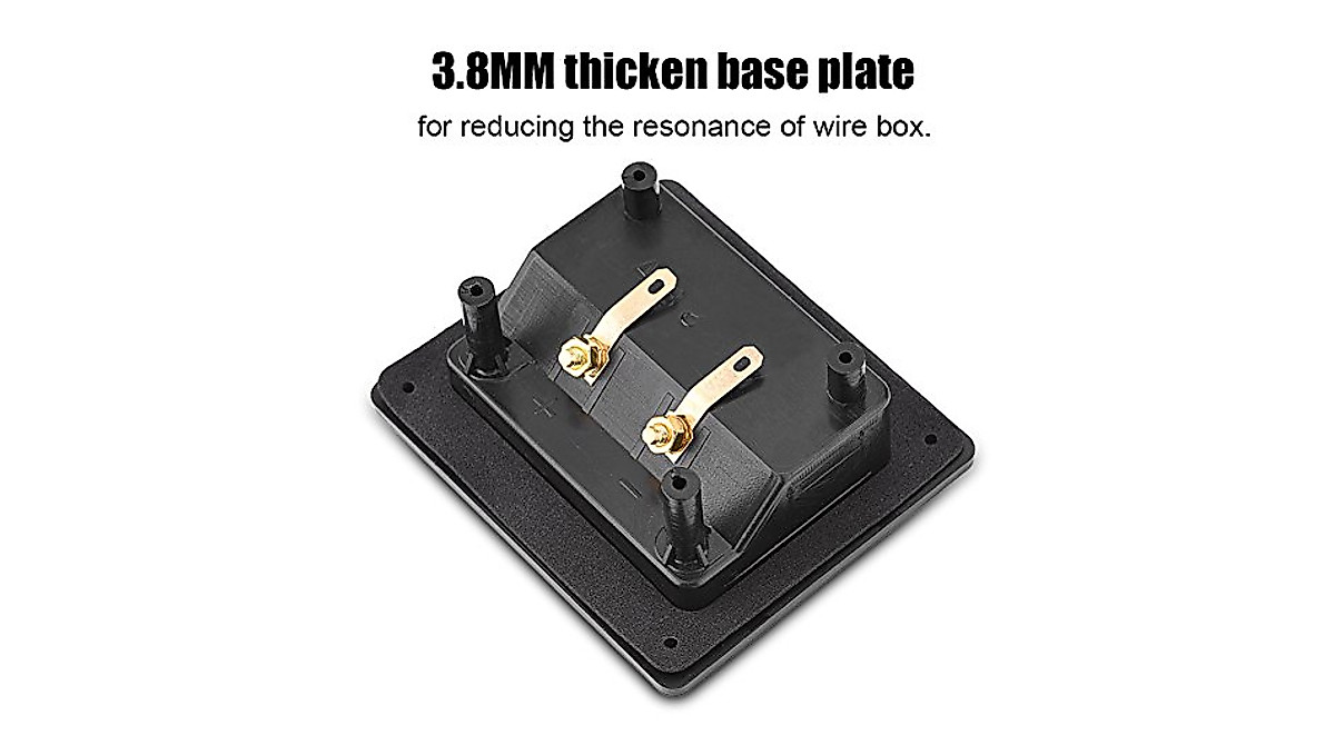 Zerone 2-Way Speaker Terminal Box for DIY & Home Audio | Durable & Easy ...