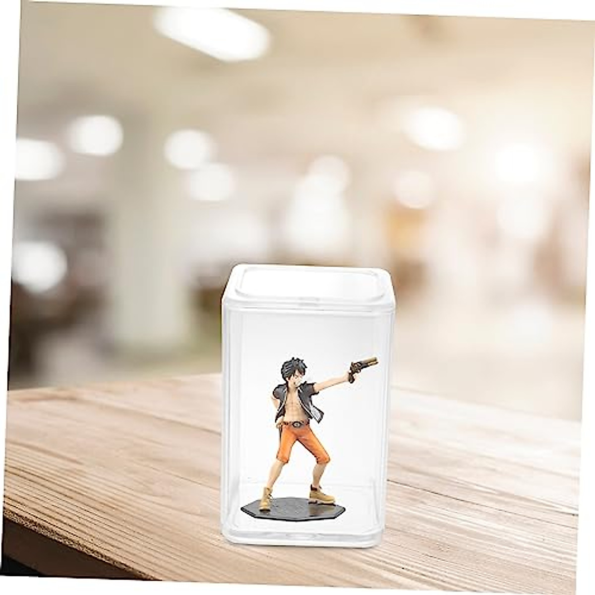 Cabilock 12 Pcs Storage Case Figure Model Display Case Dustproof Case Multi-Function Display Figure Model Showing Case Crafts Toy Child