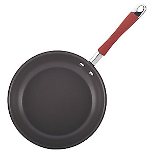 Rachael Ray 87633 Cucina Hard Anodized Nonstick Frying Pan Set / Fry Pan Set / Hard Anodized Skillet Set - 9.25 Inch and 11.5 Inch, Gray