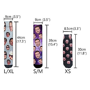 Shinelady Custom Photo Socks Personalized Funny Face Socks Customized Your Picture on Socks for Men Women