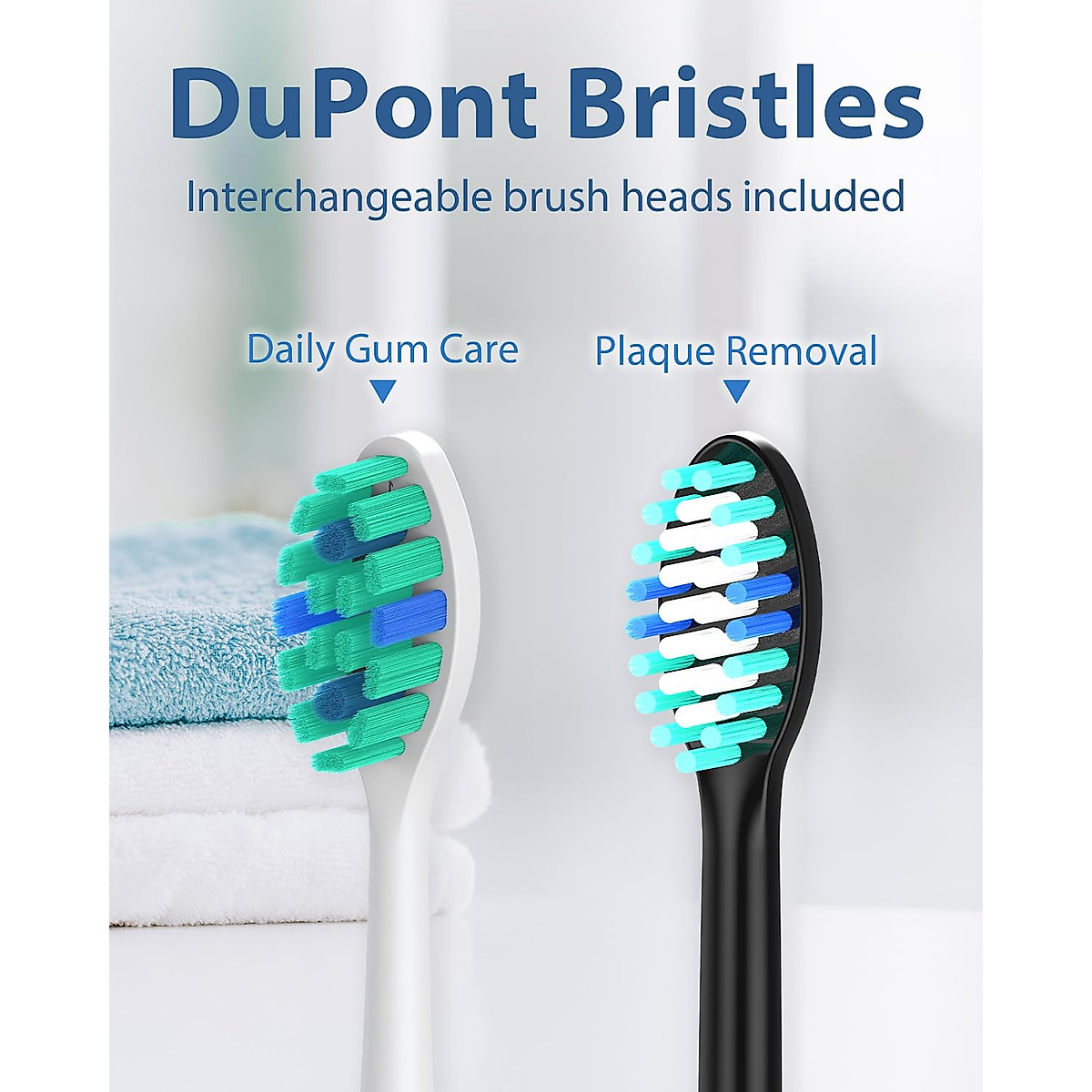 ORAL MASTER Electric Toothbrush for Adults, Sonic Rechargeable Toothbrush with 5 Modes and 42,000 VPM, 3 Brush Heads Travel Electric Toothbrush Fast Charge for 30 Days