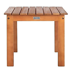 SAFAVIEH Outdoor Collection Randor Natural Folding Table