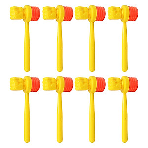 Toyvian Circus Hammer 8Pcs Squeaky Hammer Squeak Hammer Toy squeaking Hammer Rubber Hammer Mallet Pounding Hammer Toy Halloween