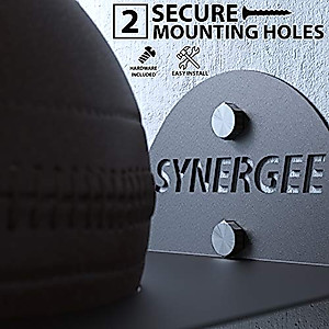 Synergee Wall Ball Rack. Wall Mounted Storage Rack for Medicine Balls, Wall Balls and Slam Balls. Wall Mounted Storage for Home and Commercial Gyms.