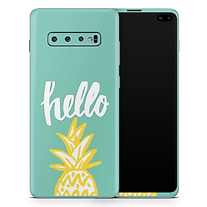 DesignSkinz Well Hello Pineapple Protective Vinyl Decal Wrap Skin Cover Compatible with The Samsung Galaxy S20 (Screen Trim & Back Glass Skin)