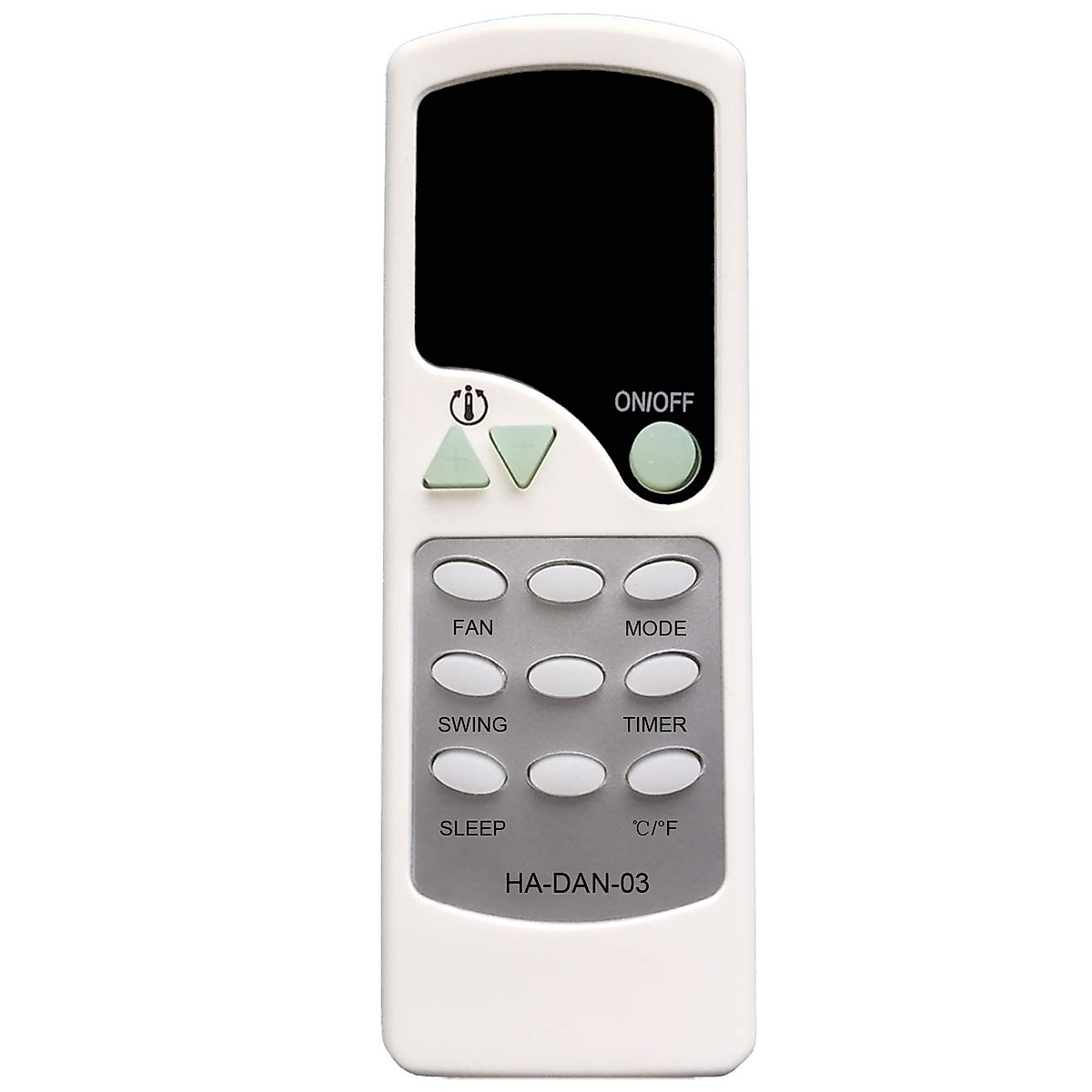 Replacement for DANBY Air Conditioner Remote Control for Model DPA120E1BDB DPA120E1WDB DPA100EAUWDB DPA100EAUBDB DPA120EAUWDB DPA120EAUBDB DPA120HEAUBDB DPA140HEAUBDB DPA140HEBUBDB DPA140HEAUWDB