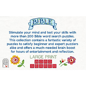 Large Print Bible Word Search Puzzle Book: Over 200 Puzzles to Complete with Solutions - Include Spiral Bound / Lay Flat Design and Large to ... for Inspirational Word Finds (Brain Busters)