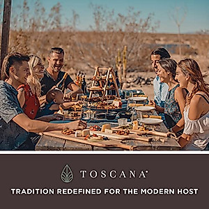 TOSCANA - a Picnic Time brand - Harry Potter Gryffindor Insignia Cheese Board & Knife Set, Charcuterie Board, Serving Platter, (Acacia Wood & Slate Black with Gold Accents)