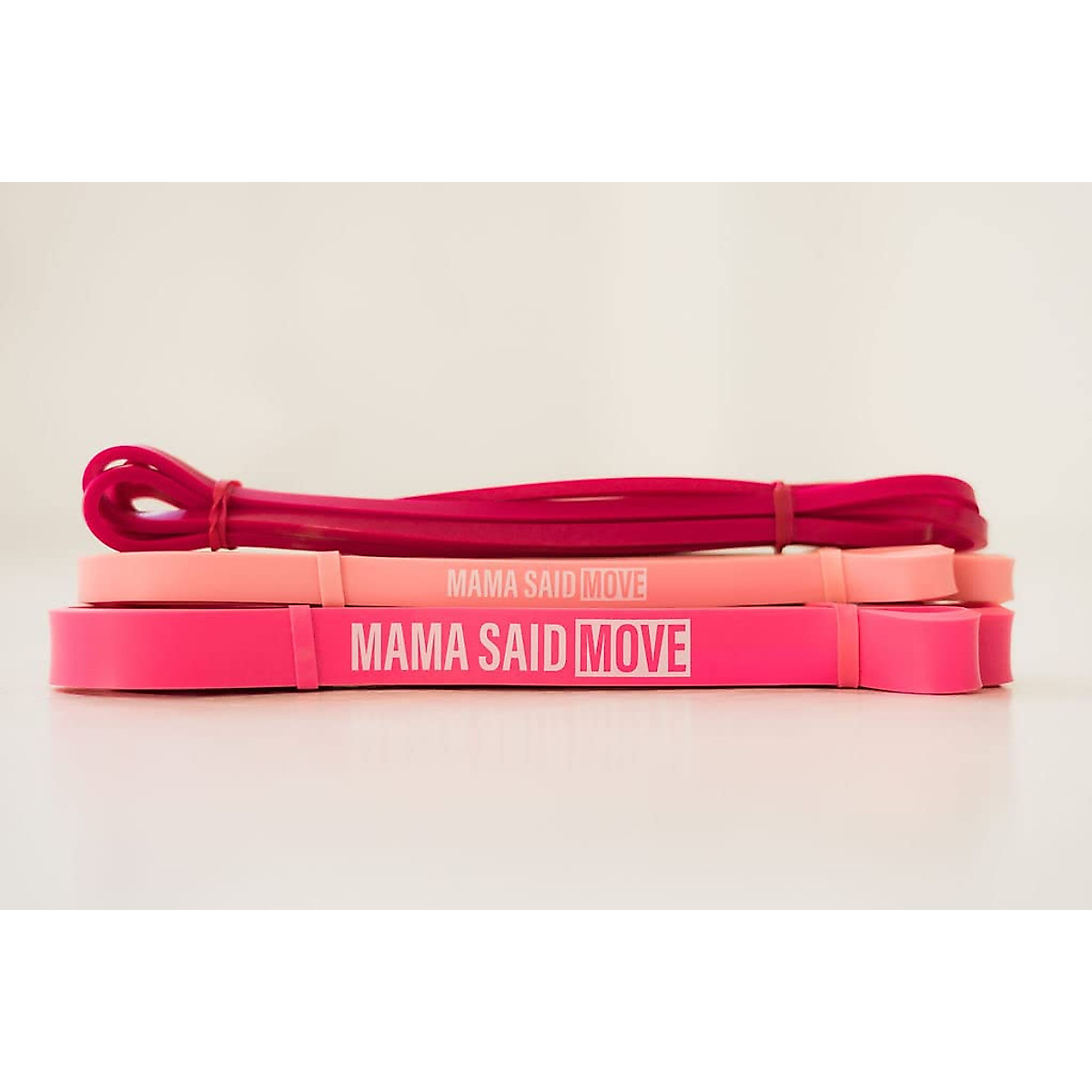 Mama Said Move Resistance Bands Set, Strength Training equipment for Women, Mini Band Resistance Set (5pcs), Long Band Resistance Set(3pcs), 9in Stability Ball, Postpartum Recovery