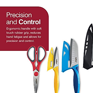 ZYLISS 4 Piece Value Knife Starter Set with Sheath Covers, Stainless Steel