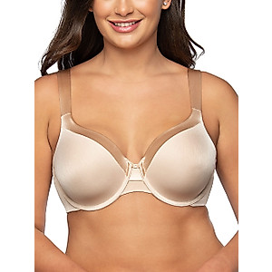Vanity Fair Women's Plus Size Illumination Full Figure Zoned-in Support Bra, Lightly Lined Cups up to DD, Underwire-Beige, 38C