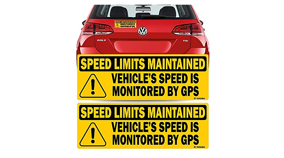 TOTOMO 2pk Reflective Vehicle Speed Limits Sticker - Safe Driving