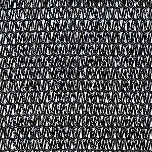 JTsuncover- Black 75% Shade Cloth Mesh Sun Block Net Mesh Shade for Garden Patio UV Resistant - Grommets Each 1ft - 10 ft x 20 ft