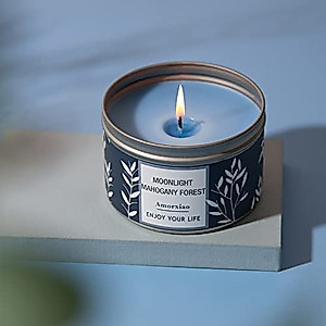 3 Pack Candles, Candles for Home Scented, 6.2 Oz Scented Candles, 100H Long Lasting Soy Candles, Candles Gifts for Women, Lavender | Orange Blossom | Mahogany Teakwood Scent