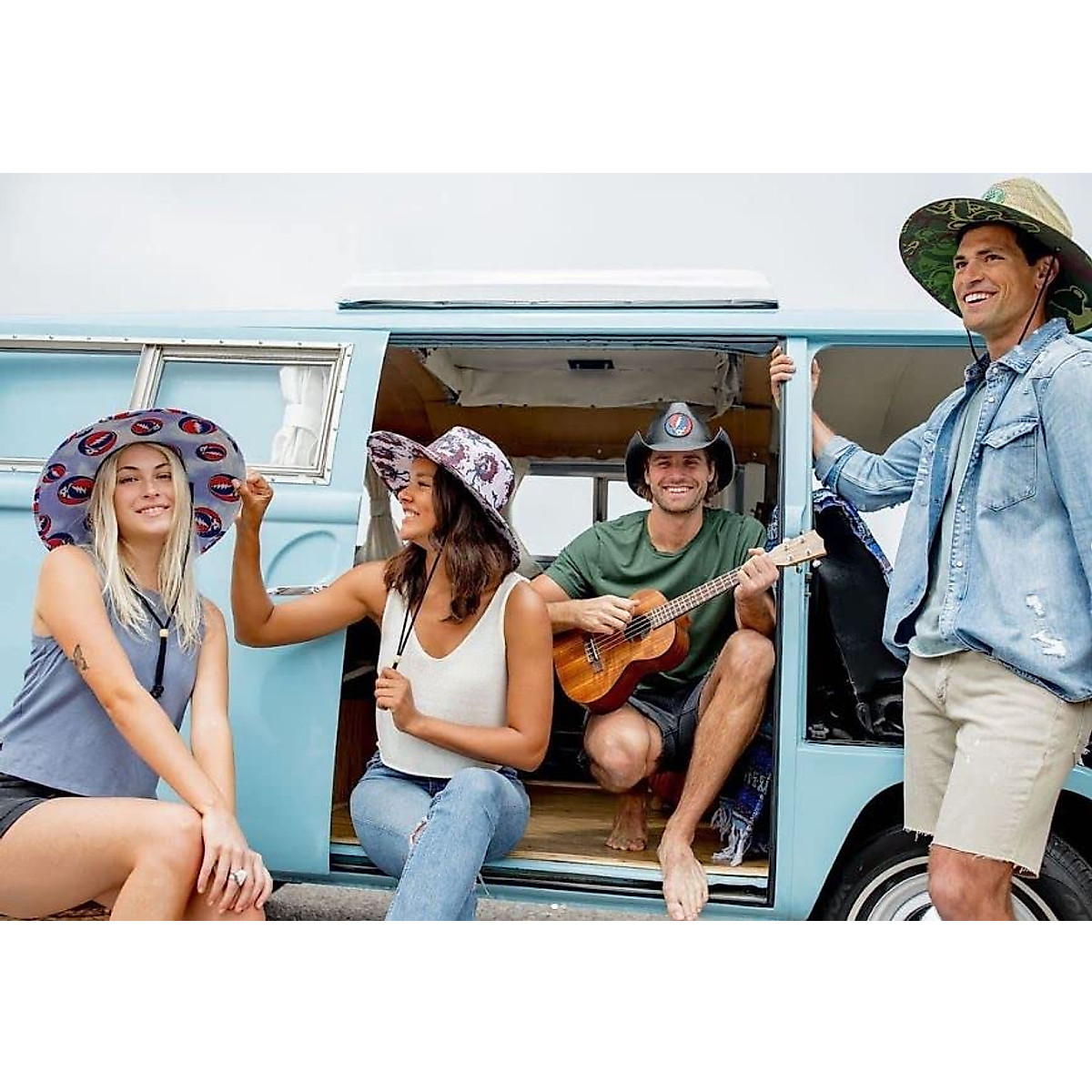 Peter Grimm, Grateful Dead Bucket Hat, Unisex (Teddy Bucket) Yellow