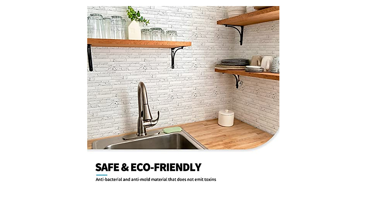 Art3d Peel and Stick Brick Backsplash - Easy DIY Solution