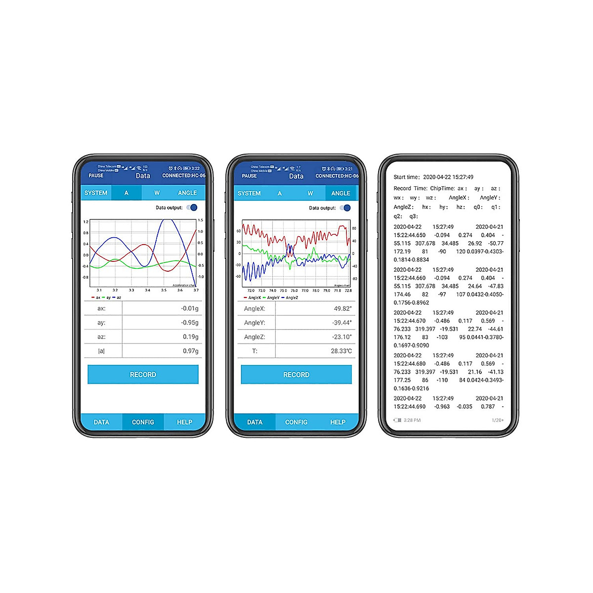 【9-Axis Offline Accelerometer Data Logger】WT901SDCL High-Precision Gyroscope+Angle (XY 0.05° Accuracy)+Magnetometer with Kalman Filtering, MPU9250 200Hz Inclinometer Sensor with 16G SD Card
