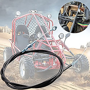 Go Kart Throttle Cable Go Cart Throttle Cable Kit for Manco 8252-1390 ASW Go Kart Parts -Inner Wire 71 Inch Long
