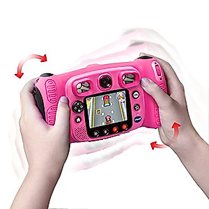 VTech Kidizoom Duo 5.0 Deluxe Digital Selfie Camera with MP3 Player and Headphones, Pink