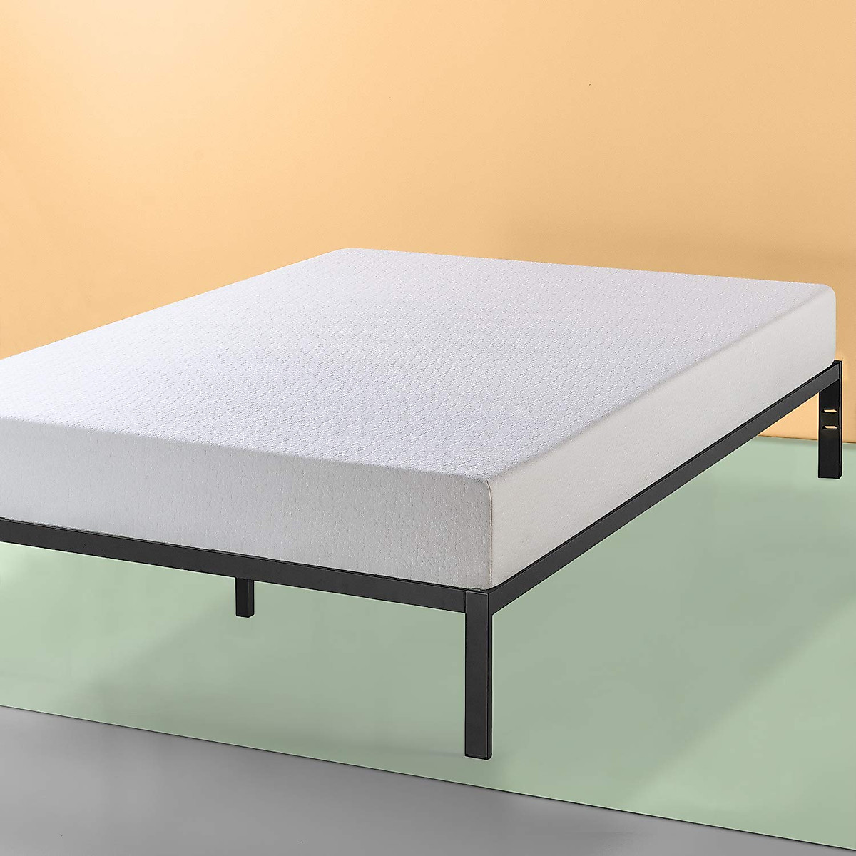 Zinus Set, King 6 Inch Green Tea Memory Foam Mattress and Mia Platform Bed Frame / Mattress Foundation