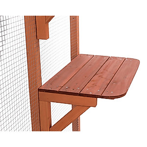 TRIXIE Outdoor Catio, Cat Enclosure with Roof, Large Cat Playpen with Platforms, Cat House, Cat Cage, Run-71 Inch