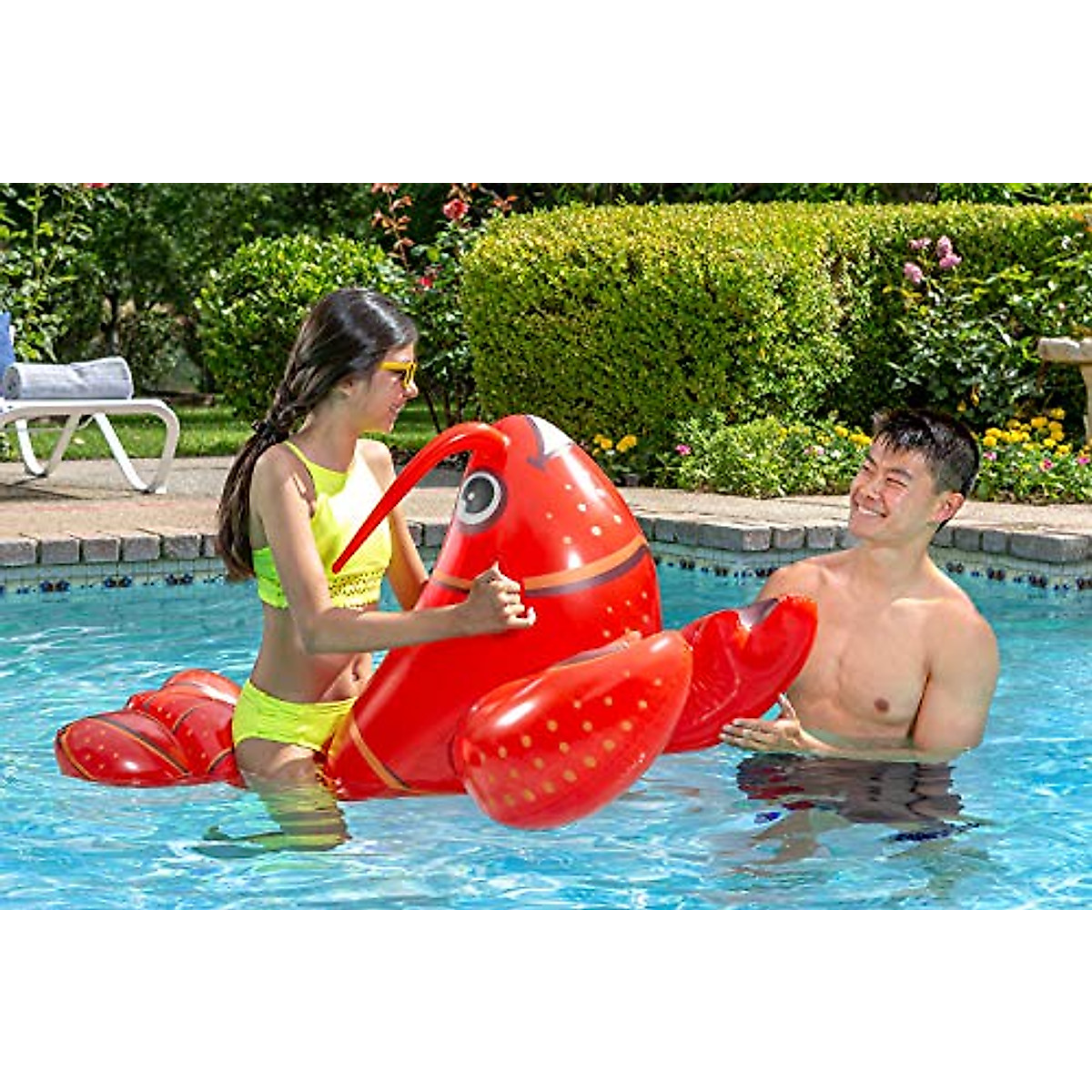 Poolmaster Swimming Pool Float Lobster Rider Red