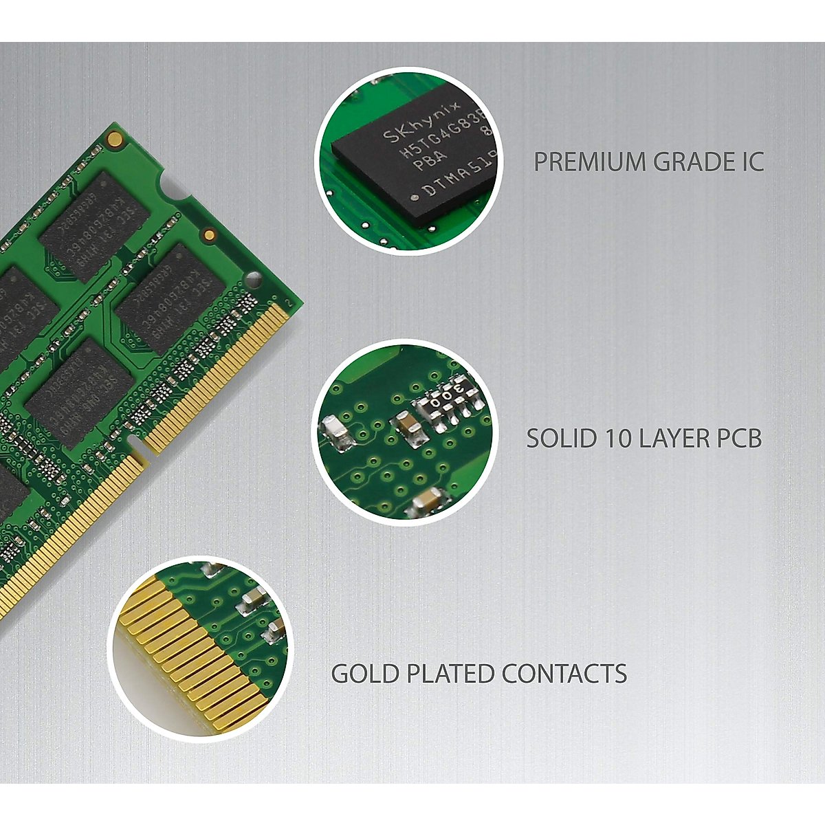 Adamanta 16GB (2x8GB) Laptop Memory Upgrade DDR3/DDR3L 1600Mhz PC3L-12800 SODIMM 2Rx8 CL11 1.35v Notebook RAM DRAM