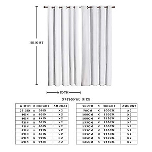 Big buy store Blackout Curtains Panels Blue Butterfly Thermal Insulated Grommet Window Curtains Insect Nature Room Darkening Curtain Drapes for Bedroom & Living Room 40inches W x 84inches L