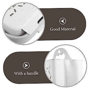 Collapsible Laundry Basket Foldable Laundry Basket Wall Hanging Foldable Dirty Clothes Basket Wall Laundry Hamper Mounted Laundry Hampers Clothing White Child Tpe Plastic Basket