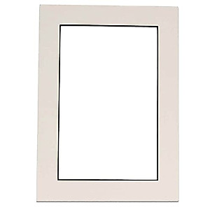 Pack of 25 Acid Free 20x24 Mats Bevel Cut for 16x20 Photos - White with Black Core Precut Matboards For Pictures, Photos, Framing - 4-ply Thickness