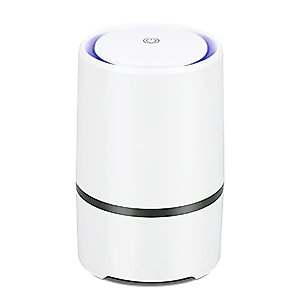 MELEDEN Air Purifier for Home with True HEPA Filters,Low Noise Portable Air Purifiers with Night Light,Desktop USB Air Cleaner,GL2103