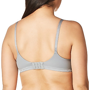 Warner's Women's Blissful Benefits Super Soft Wireless Lightly Lined Comfort Bra RM1691W, Graphite Gray, 38C