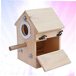 HANABASS Swallows Nest Bird Cage Decorative Bird Cage Bird Supplies Pet Bird Supplies Vertical Bird House Vertical Bird Nest Indoor Bird House Birdcage Bird House for Small Birds Wooden