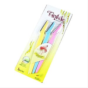 Idiytip 3Pcs Eyebrow Razor Facial Hair Remover for Women and Men Face Care Cosmetics Beauty Tools