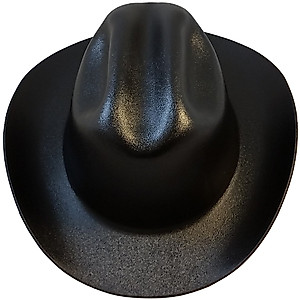 Western Cowboy Hard Hat with Ratchet Suspension (Orange)