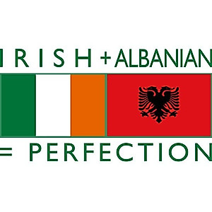 CafePress Irish Albanian Heritage Flag Mug Ceramic Coffee Mug, Tea Cup 11 oz