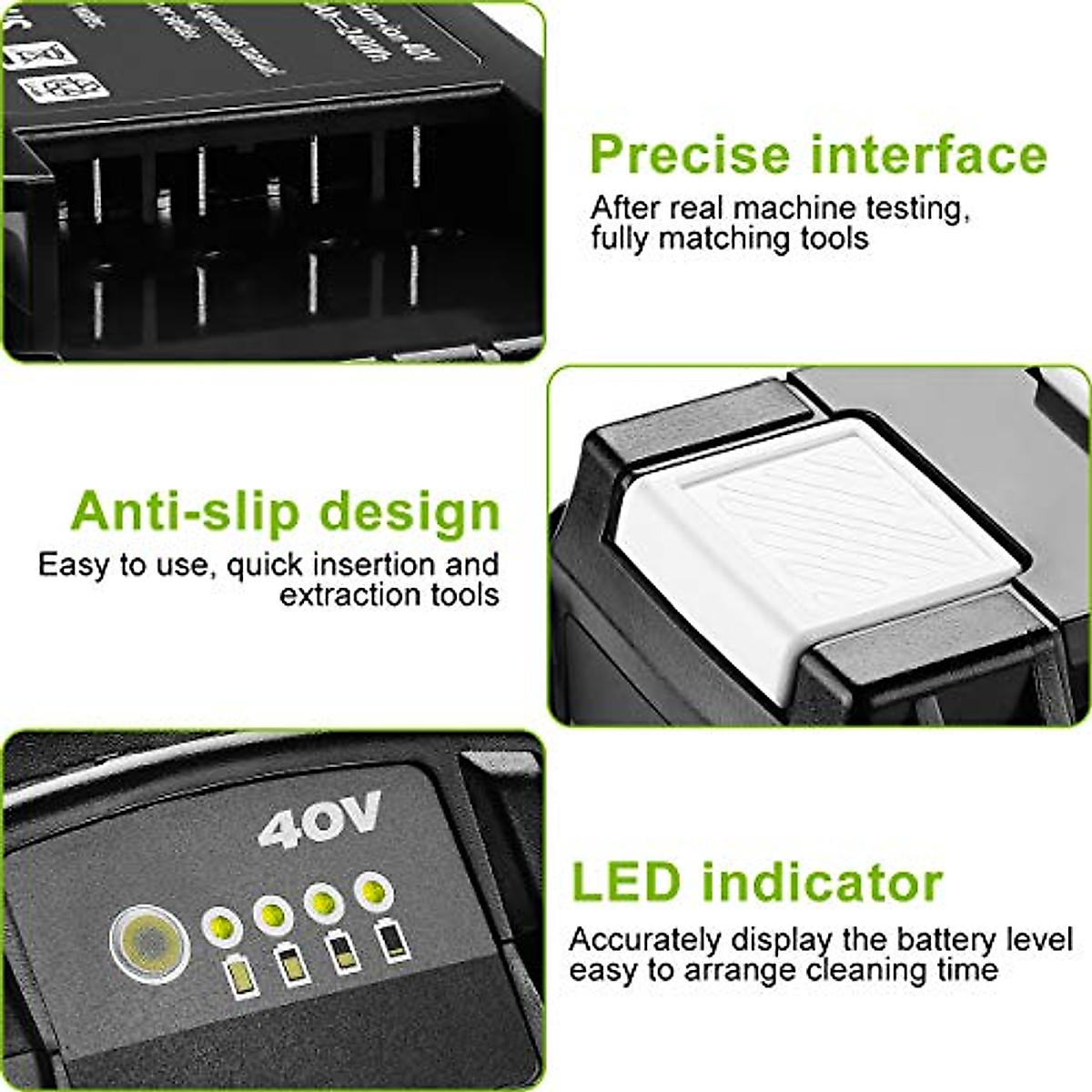 ANTRobut 40V 6.5Ah Battery Replacement for Ryobi 40V Lithium Battery Compatible with Ryobi 40 Volt OP4050A OP4015 OP4026 OP40201 OP40261 OP4030 OP40301 OP4040 OP4050 OP40601