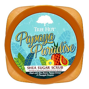 Tree Hut Papaya Paradise Shea Sugar Scrub, 18 oz, Ultra Hydrating and Exfoliating Scrub for Nourishing Essential Body Care