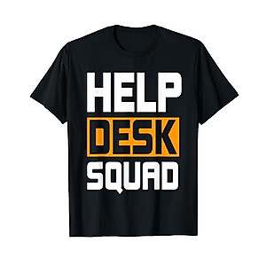 Help Desk Squad Tech Support Center IT Helpline Personnel T-Shirt