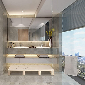 MYOYAY 39 Inch Wooden Platform Step, Hold Up to 400 LBS Solid Wood Step Stool Bedside Foot Stepper Stools Mobility Stepping Stools with Non-Slip Pads Indoor Outdoor Mobility Stepping for Old People