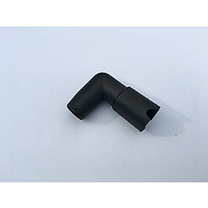 Dutch Bucket/Bato Bucket Siphon Elbows, Hydroponic, Black - 10 Pack