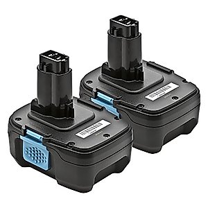 ExpertPower 2 Pack Replacement Battery for De-Walt DC9182, DC9181, DC9180, 18V XRP Lithium Ion fits All Dewalt 18 Volt Tools