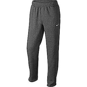 Nike Club Swoosh Men's Fleece Sweatpants Pants Classic Fit, XX-Large - Challenge Charcoal Grey/White