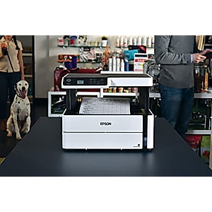 Epson EcoTank ET-M2170 Wireless Monochrome All-in-One Supertank Printer with Ethernet PLUS 2 Years of Unlimited Ink*,White