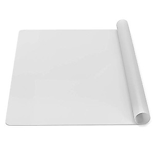 Large Silicone Mat for Art & Crafts Jewelry Casting Molds, Epoxy Resin, Glitter Slime, Paints - Multipurpose Silicon Kitchen Table, Floor & Countertop Mat – Non Stick & Non Slip- 27.5” x 19.5” (Clear)