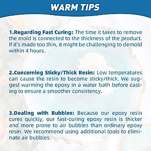 Fast Cure Epoxy Resin 80oz-Shabebe Upgrade 4H Demold Epoxy Resin with 3X Anti-Yellowing, Crystal Clear & Self-Leveling Epoxy Resin, Casting & Coating Resin for DIY Art, Coaster, Jewelry Making